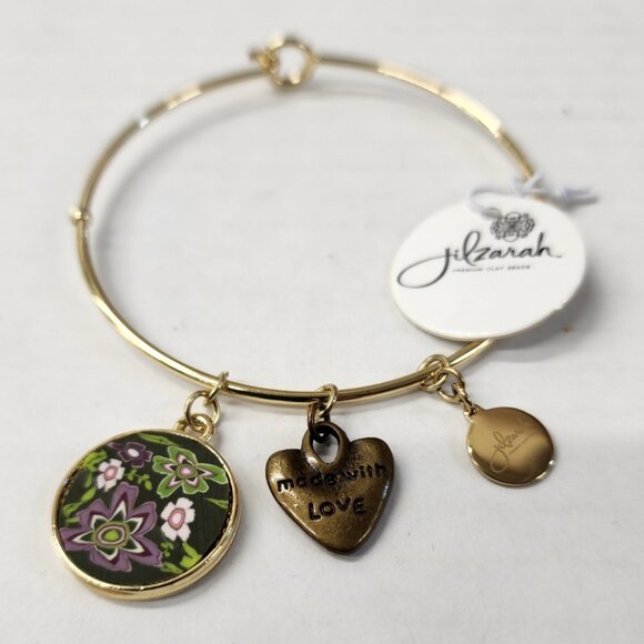 Jilzarah | Jewelry | New Jilzarah Goldtone Wire Charm Bracelet Prairie ...